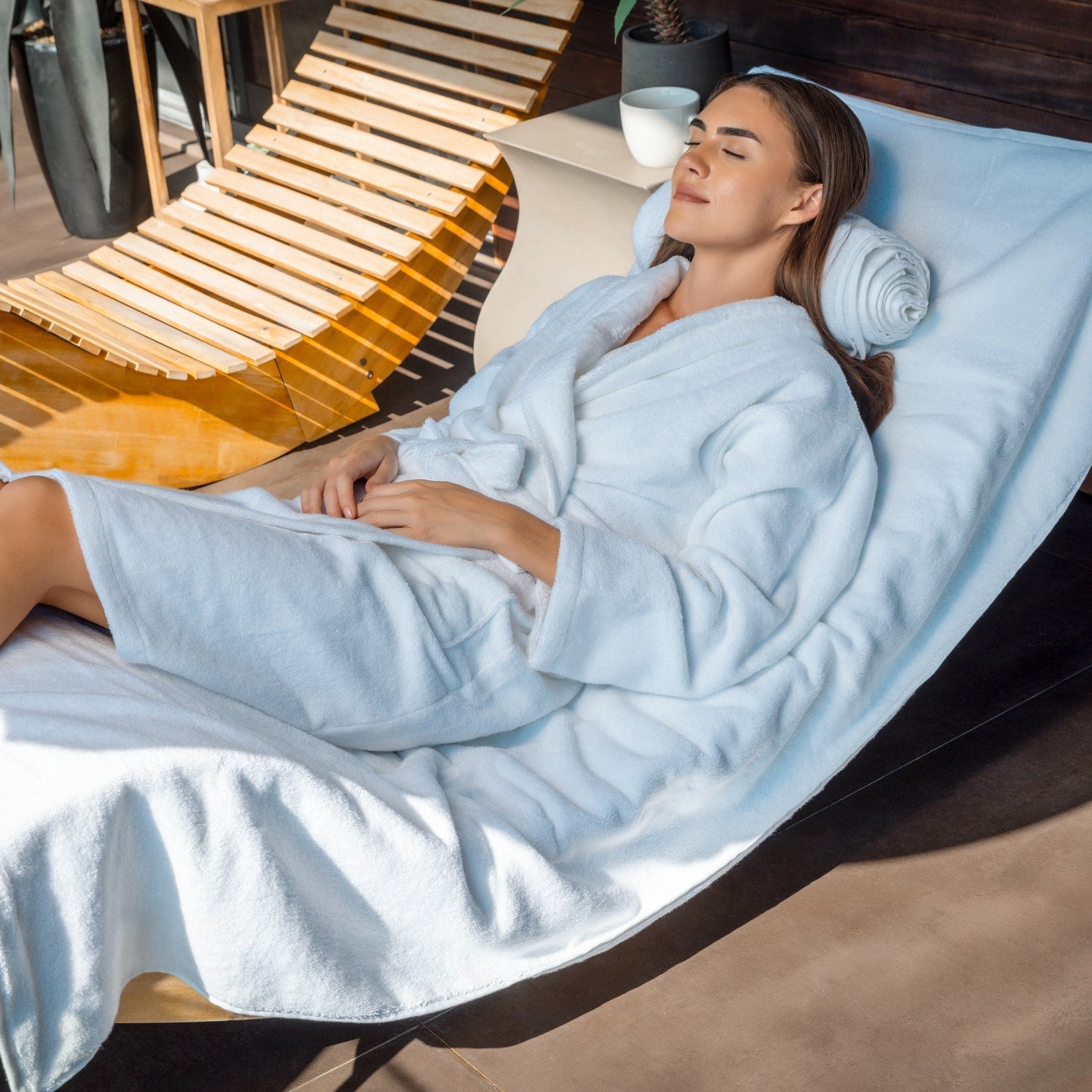 Luxury Organic Robe & Slipper Set | Home Spa – ShopPurpleUmbrella